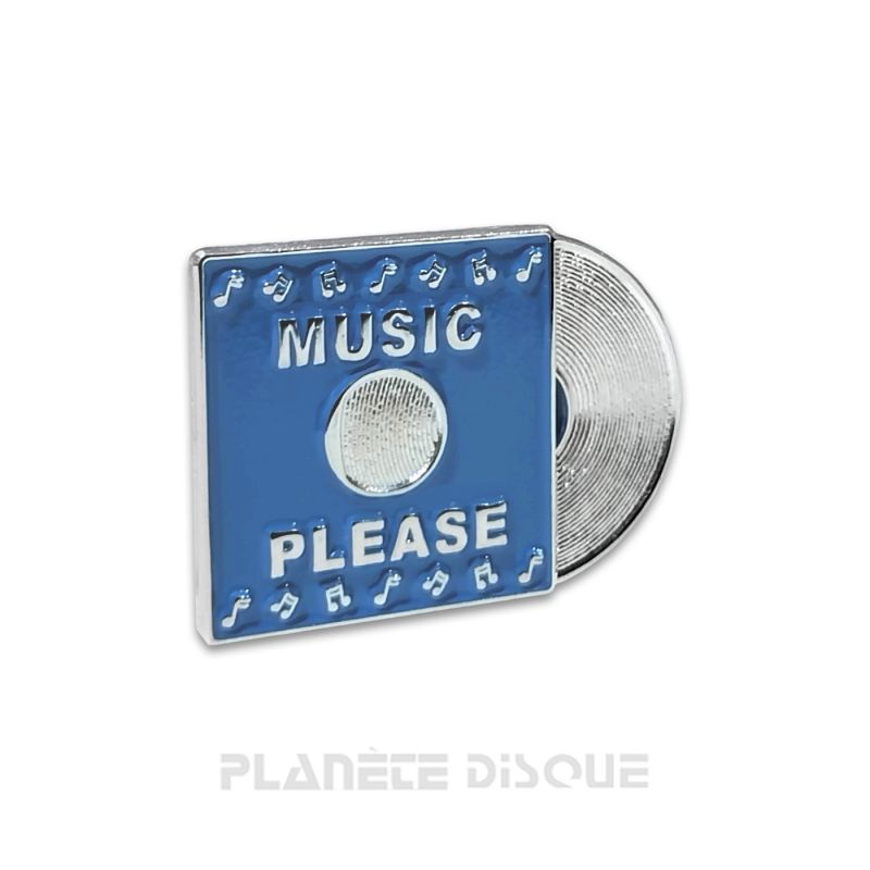 Metalen pin/speld 30 mm "Music Please"
