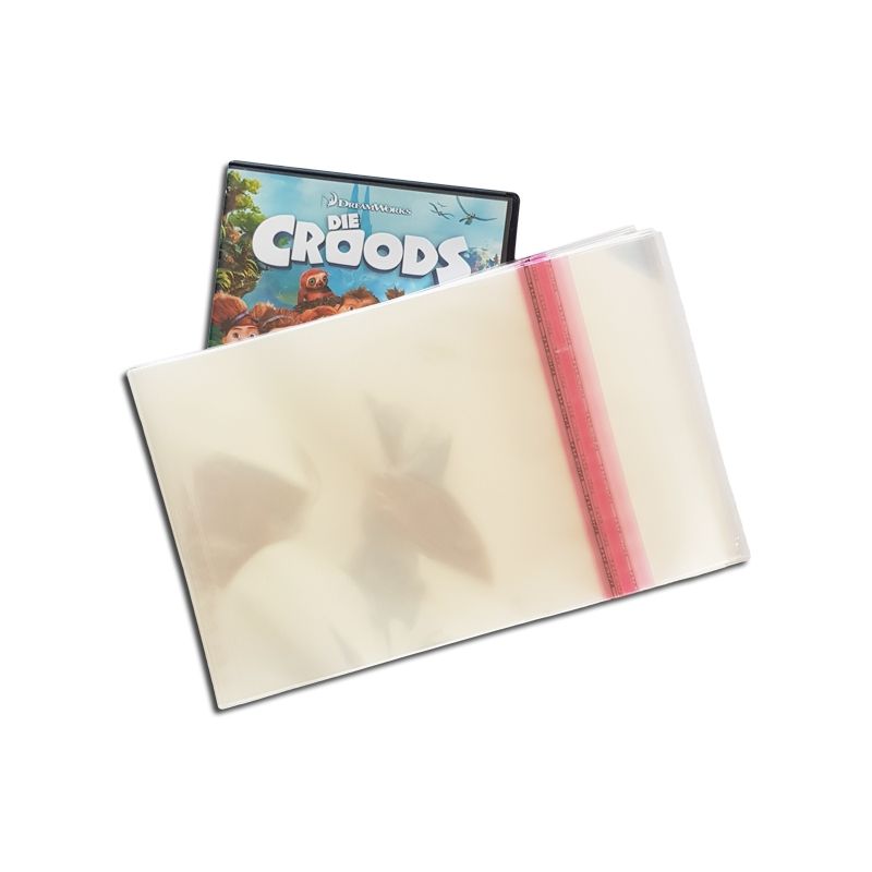 100 Sleeves with flap for DVD case