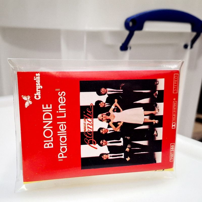 50 Protective sleeves for audio cassette without box with insertable ...