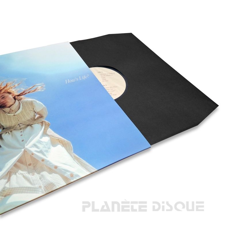 100 Buste interne rivestite in polietilene Deluxe nere per LP da 12 ...